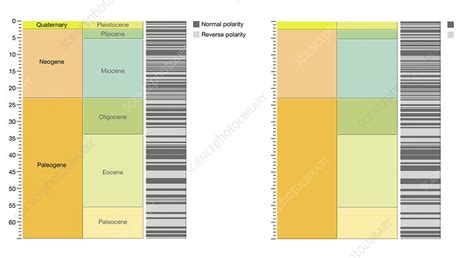 Geomagnetic Polarity Time Scale Stock Image C021 3943 Science Photo Library