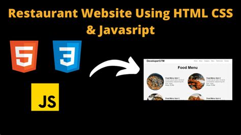 Responsive Restaurant Website Using Html Css And Javascript With Source