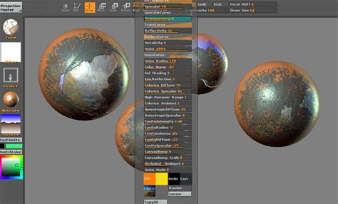 Mix Shaders With A Noise Pattern ZBrushCentral