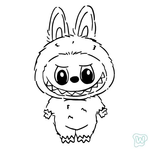 Labubu Outline