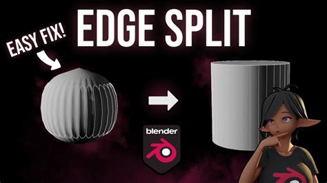 How To Use The Edge Split Modifier In Blender 42 Youtube