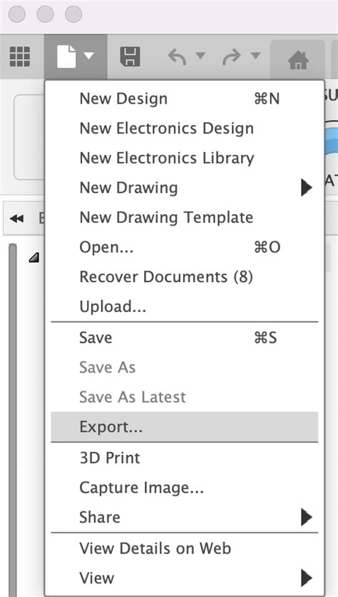 How To Export A Fusion Design To A DWG Or DXF File