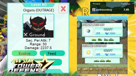 Level 80 Organs Guts In Orb Material Farming Showcase Roblox