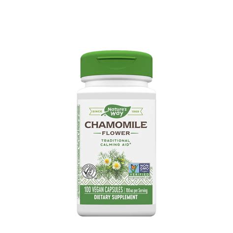 Natures Way Chamomile Flowers 100 Capsules