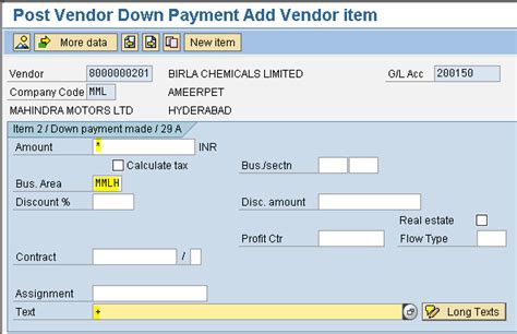 SAP FICO MODULE LEARNING Advance Payment Posting When Advance Is