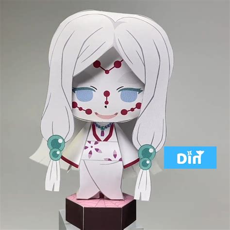 Mô Hình Giấy Kimetsu No Yaiba 2 Mô Hình Akaza Muzan Douma