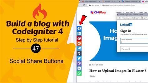 47 Add Social Share Buttons In Codeigniter 4 And Boost Your Websites Engagement Youtube
