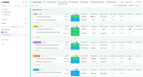Bug Tracking Template By Clickup™