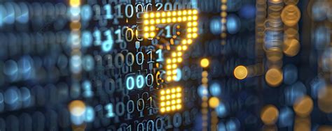 Digital Question Mark In Golden Letters On Background With Binary Code Question Symbol