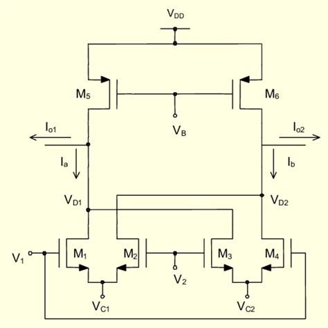 The CMOS Circuit Of The Four MOS Transistor Cell 6 Download Scientific Diagram