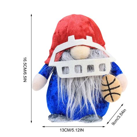 Blmiede Clear Faceless Old Man Dwarf Doll Sitting Figure Doll Creative Faceless Old Man