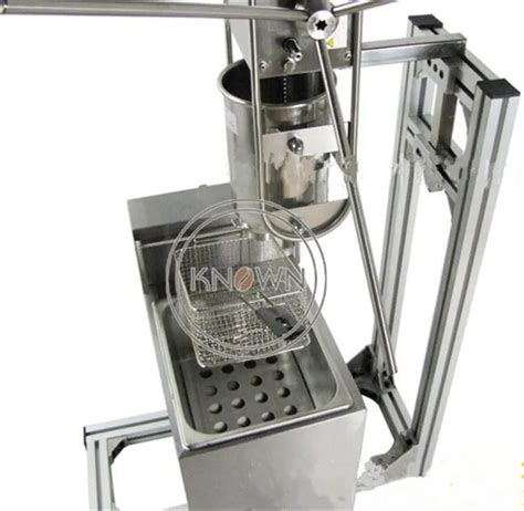 패스트 푸드 장비 수동 스페인어 용량 6l 건조기 3l 츄러스 메이커 기계 6l 가스 프라이churros Maker