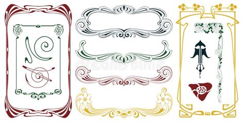 Vector Plant Vignette And Border Stock Vector Illustration Of Ornamental Emblem