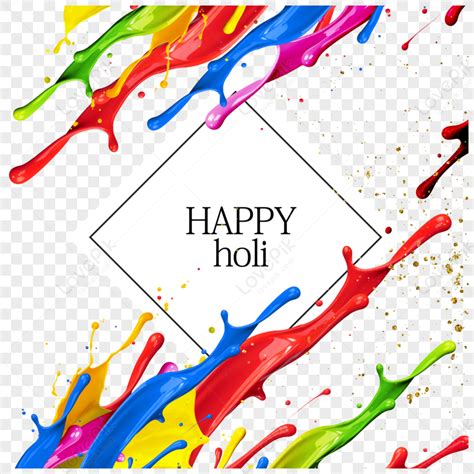 다채로운 동적 창의 페인트 일러스트 텍스트 상자튀는화려한 Png 일러스트 무료 다운로드 Lovepik