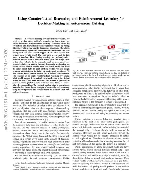 Using Counterfactual Reasoning And Reinforcement Learning For Decision