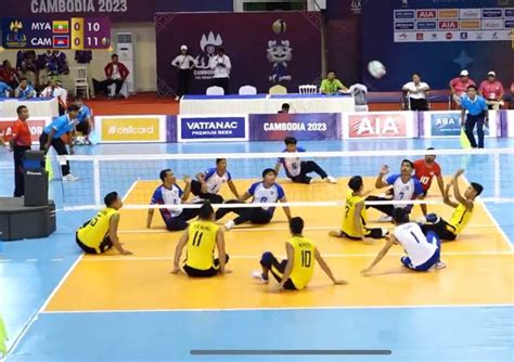 ក្រុមកីឡាបាល់ទះពិការកម្ពុជា ឈ្នះមេដាយសំរឹទ្ធ ក្រោយឈ្នះមីយ៉ាន់ម៉ា សុីសុីថាមស៍