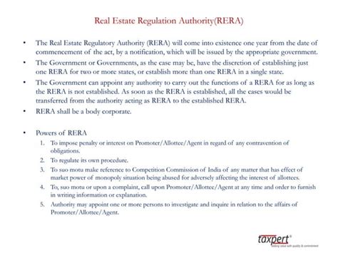 Rera Act And Its Impact Pptx