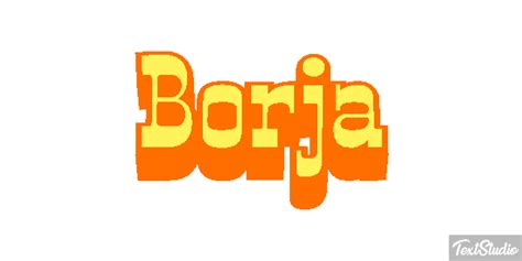 Borja Nombre Diseños De Logotipos  Animados