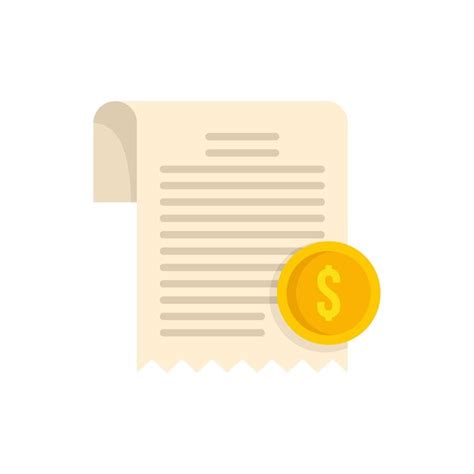 Premium Vector Estimator Bill Icon Flat Illustration Of Estimator Bill Vector Icon For Web Design