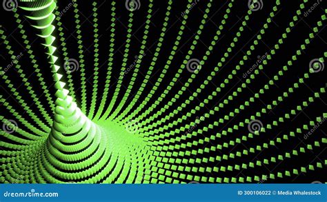 Abstract Motion Background Of Spinning Spheres Forming Swirl Seamless