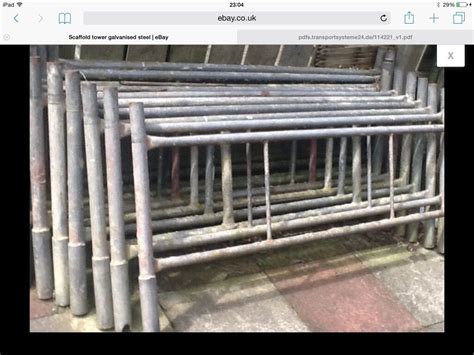 Tower Scaffold 18 Pieces Of Interlocking Scaffolding Galvanised Steel