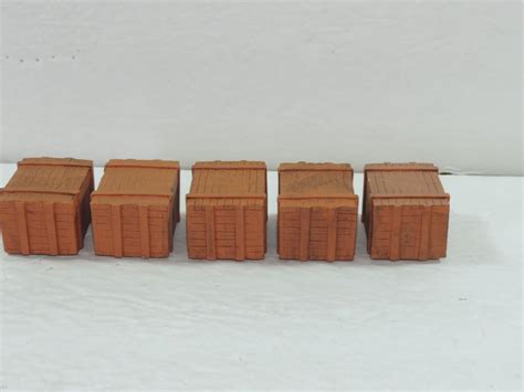 Dcp 5 Light Brown Resin Crate Load For Flatbedanddrop Deck Trailers 1 64