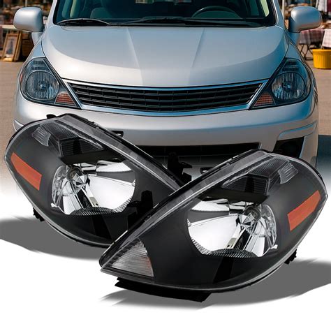 Akkon Oe Replacement Headlights For 2007 2012 Nissan Versa Amber