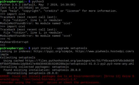 Need Help Installing On Raspberrypy Debian Python 363 Error Code 1 After Pip3 Install