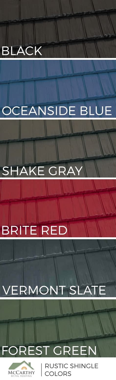 6 On Trend Shades Of Rustic Shingle Aluminum Roofing System