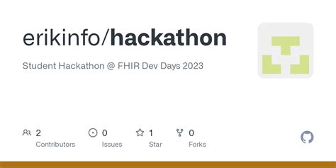 GitHub Erikinfo Hackathon Babe Hackathon FHIR Dev Days
