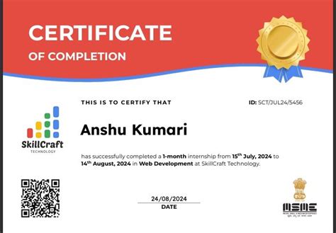 Anshu Jha On Linkedin Thrilled To Have Successfully Completed My Web