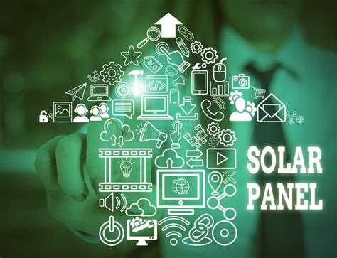 Handwriting Text Writing Solar Panel Concept Meaning Designed To