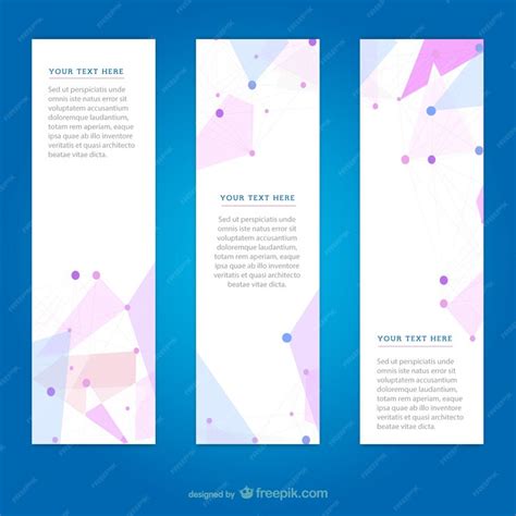 추상 배너 템플릿 무료 벡터