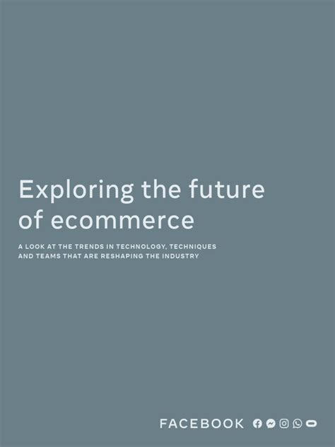 The Future Of E Commerce Pdf E Commerce Internet Privacy