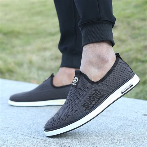 Laorentou Mens Breathable Lightweight Slip On Mesh Shoes Outdoor