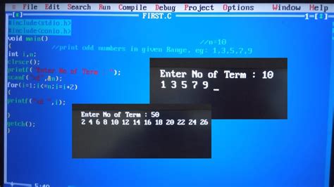 c program to print all odd numbers even numbers program youtube