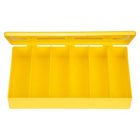 M Series 6710tf M606 Opaque Safety Yellow 6 Compartment Box