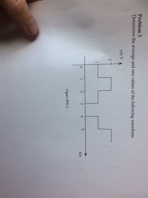 solved determine the average and rms values of the following