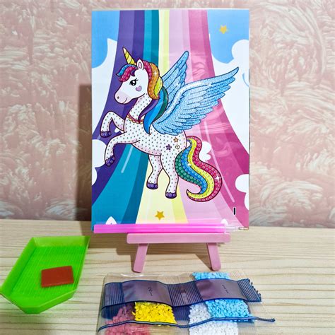 قیمت و خرید بازی آموزشی مدل ساخت تابلو نقاشی الماسی پایه دار 010