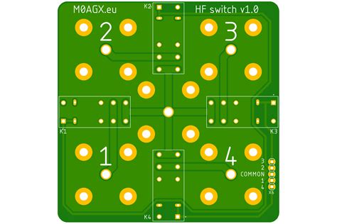 M0agx Lb9mg Coax Relay Pcb For Hf Antenna Switching
