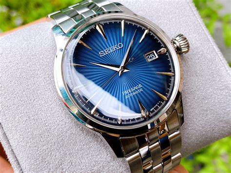 Seiko Presage Gradation Cocktail Srpb41j1 Blue Dial Smile Watch