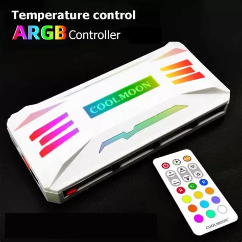 RGB CONTROLLER PIN PWM V Pin ARGB Fan Remote Control White PicClick AU