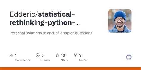 github edderic statistical rethinking python solutions personal