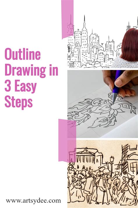 3 Simple Steps To Create An Outline Drawing Artsydee Drawing