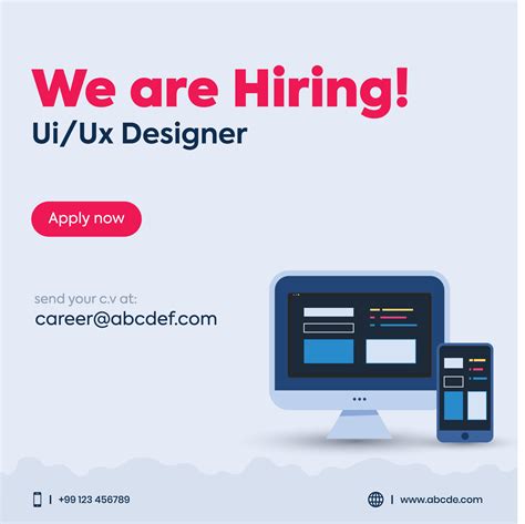 We Are Hiring We Are Hiring Product Designer Announcement Banner Ui Ux Developer Hiring