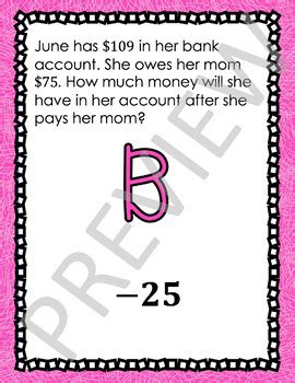 Integer Operations Add Subtract Multiply And Divide Integers Scavenger Hunt