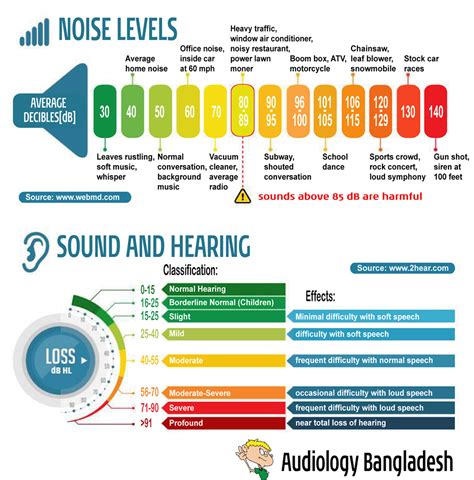 Noise Levels Sounds Above 85 Db Are Harmful Sound And Hearing