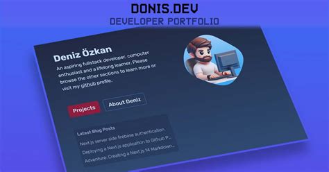 deniz Özkan fullstack developer donis dev