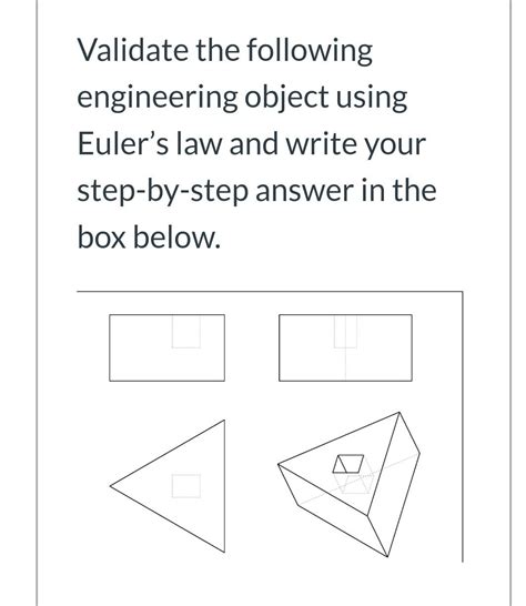 Solved Validate The Following Engineering Object Using