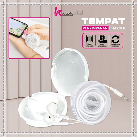 Jual Kb C Tempat Penyimpanan Kabel Data Kotak Organizer Gulungan Kabel Charger Headset